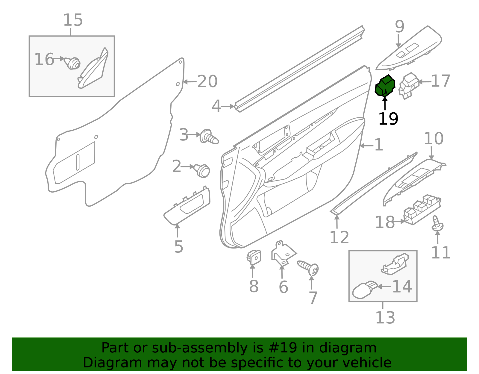 83078AJ000 - 2010-2021 Subaru - Lock Switch | Subaru Parts HQ