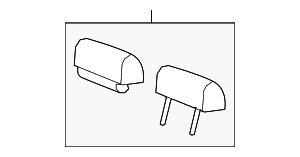 2011-2014 GM Light Titanium Rear Seat Head Restraint 20960667 | Shop ...