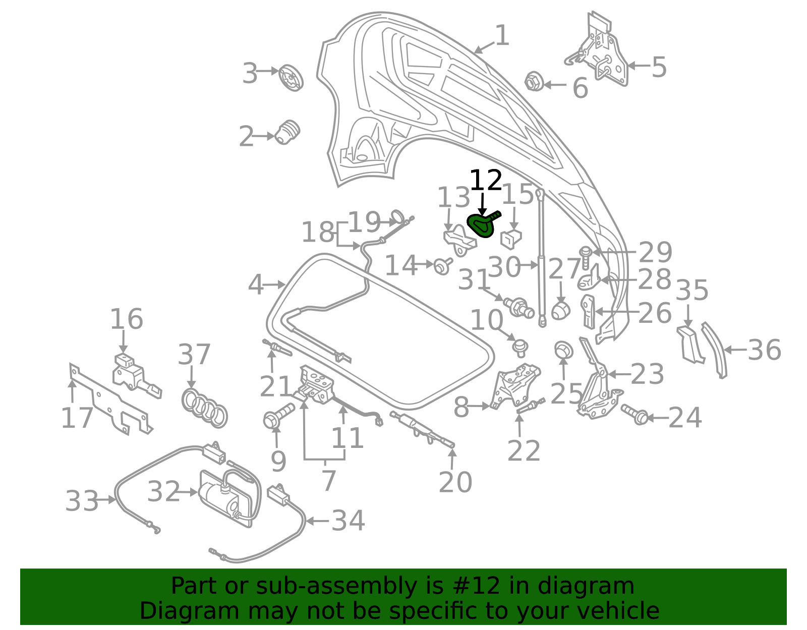 4E0-823-197-A - Striker 2008-2015 Audi R8 | Audi OEM Parts Guy