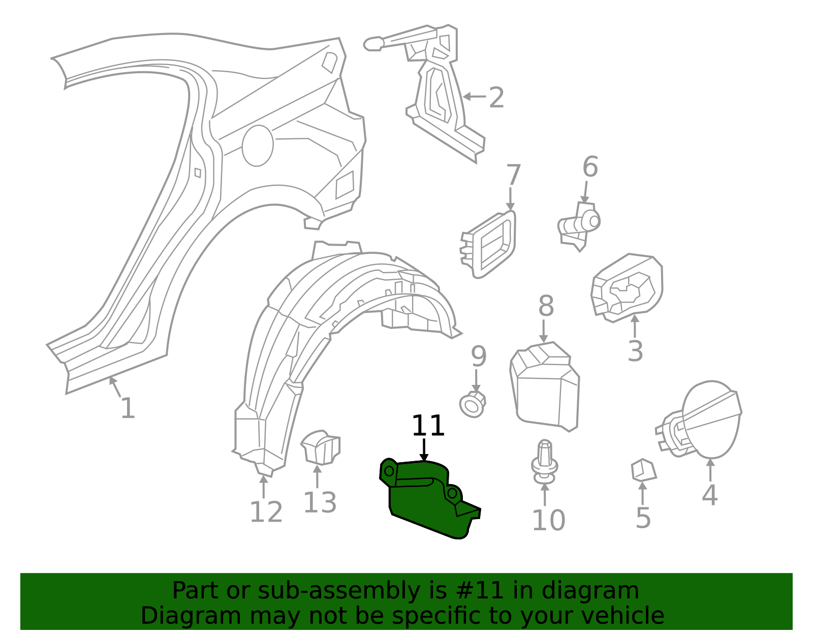 74485-TR0-A00 - Stone Guard 2012-2015 Honda Civic | Honda Parts Online