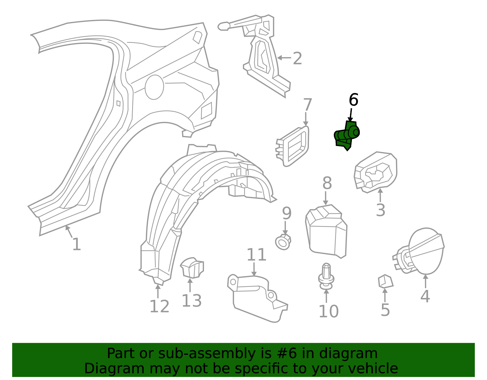 74490-TR0-A01 - 2012-2015 Honda Civic - Grommet Assembly Fuel Cap ...