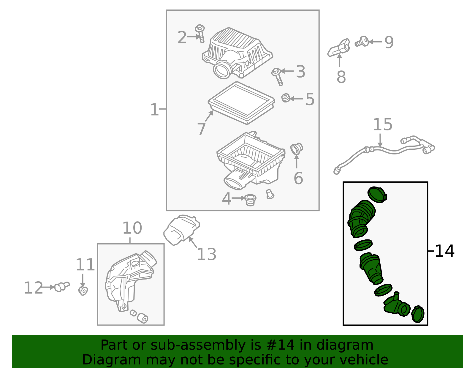 2018-2022 GM Air Cleaner Outlet Duct 87833816 | OEM Parts Online