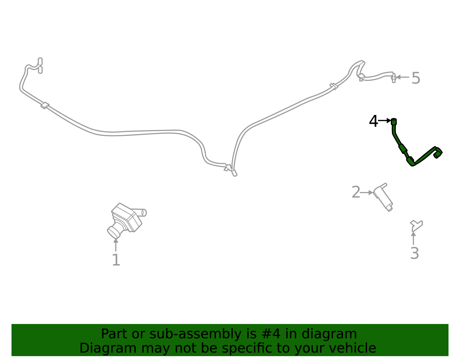 2021-2025 Ford F-150 Washer Hose ML3Z-17A605-C | TascaParts.com