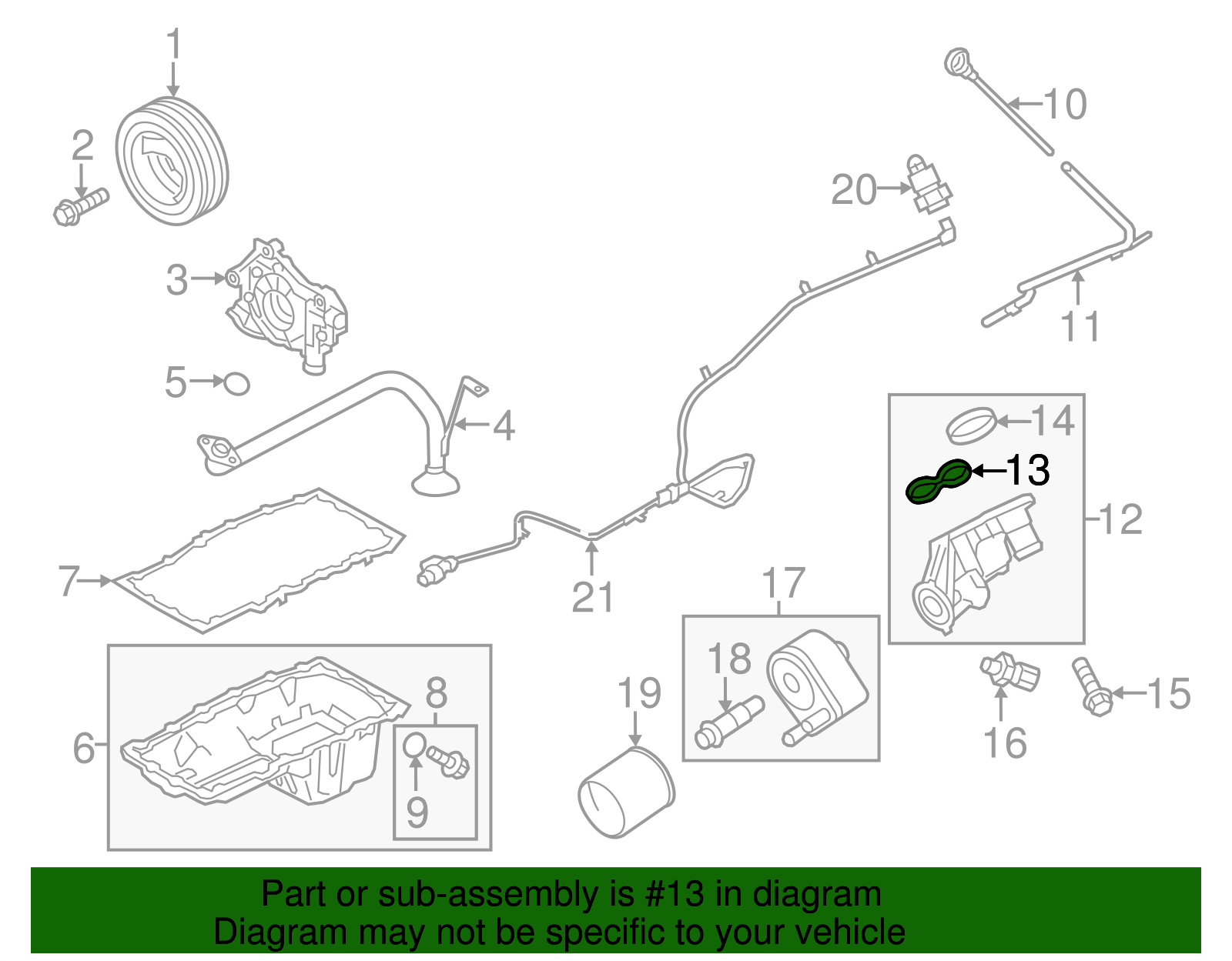 2010-2019 Ford | Gasket | AL3Z-6840-A | Walls' Ford Parts