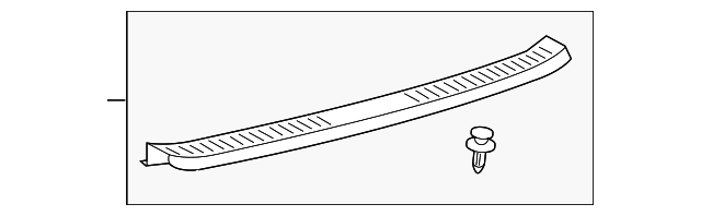 2014-2019 Toyota Highlander Rear Plate 58387-0E050-C0 | OEM Parts Online