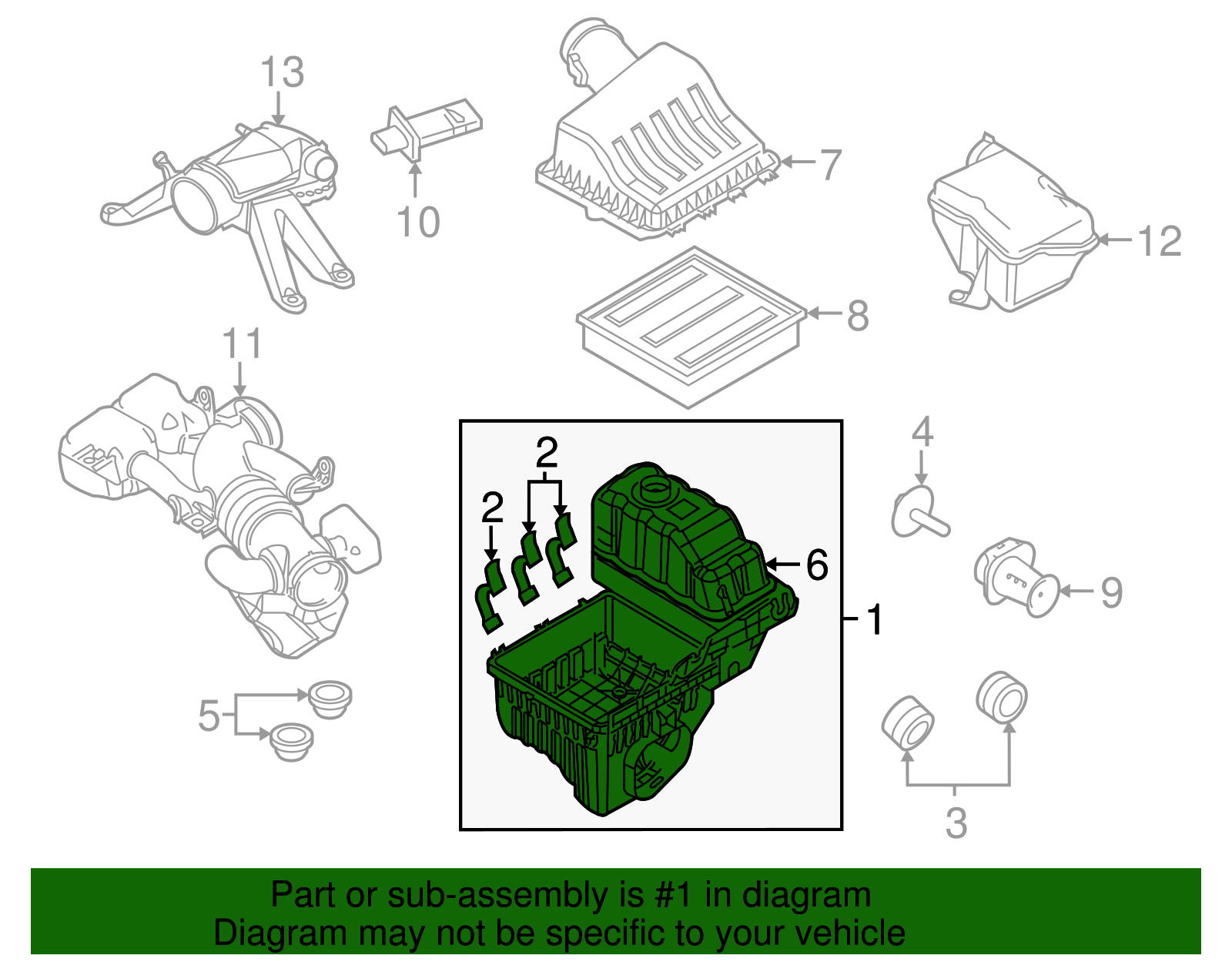 9L3Z-8A080-A - Expansion Tank 2009-2010 Ford | Ford Parts Direct