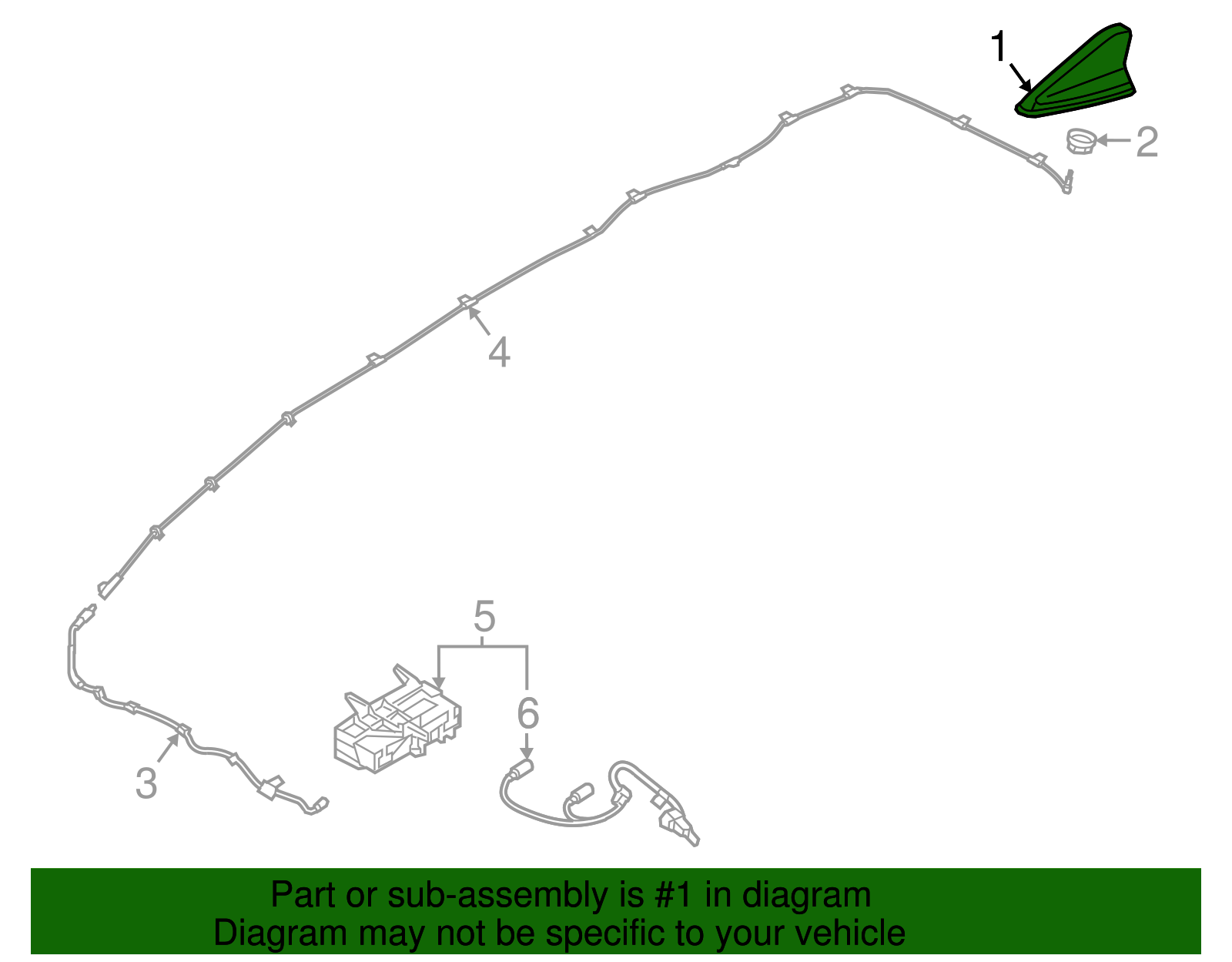 Hyundai - 96210-G2100-NKA - Satellite Antenna - 2017-2019 Hyundai Ioniq ...