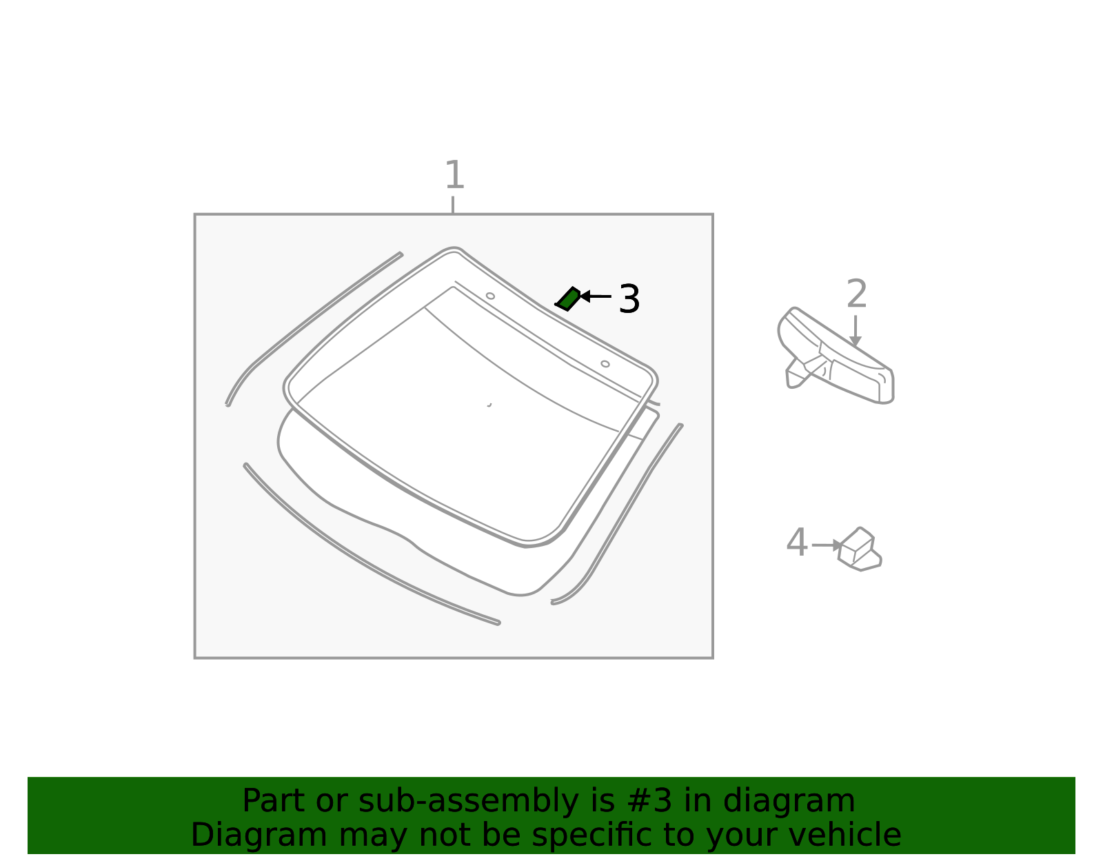 F7AZ-17698-BA - High-Quality Mirror Inside Bracket for AutoNation Parts