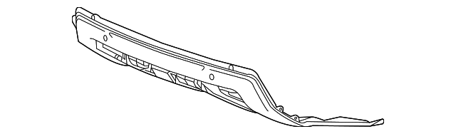 2021-2024 GMC Black Front Bumper Lower Fascia (Replaces Part Number ...