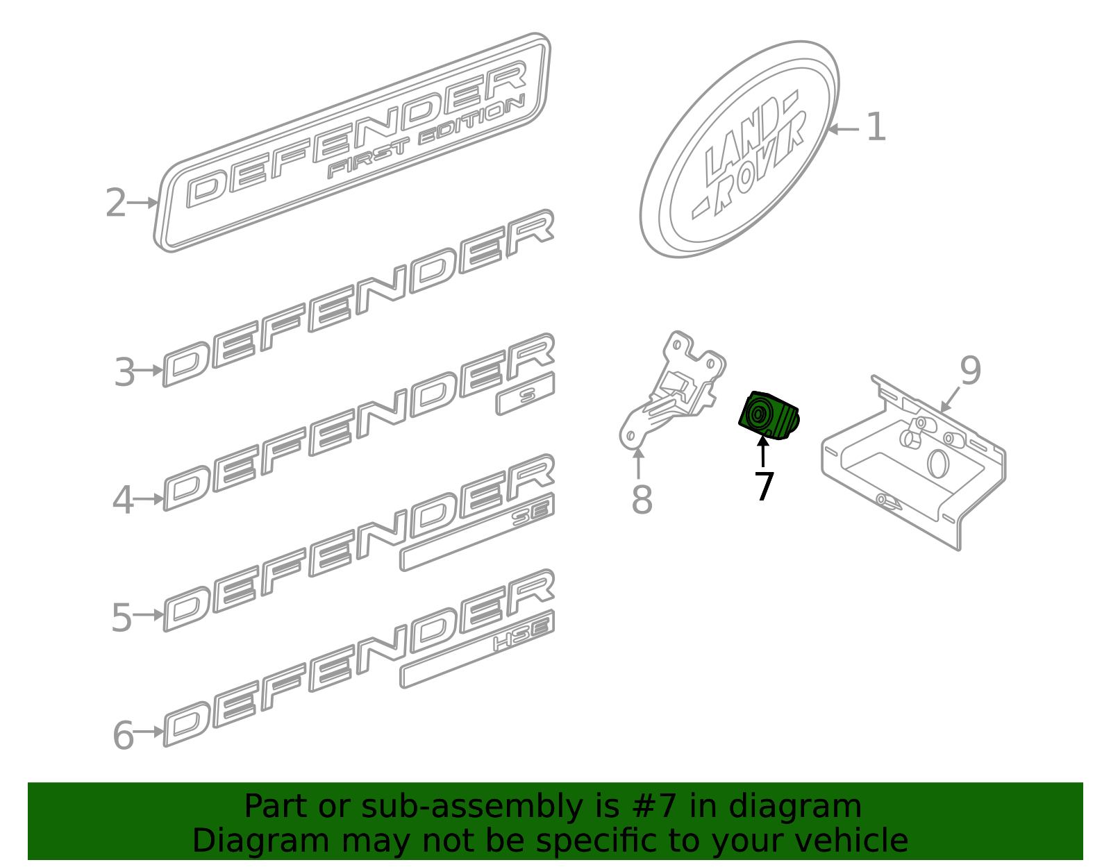 2020-2024 Land Rover Camera LR129291 | JaguarParts.com