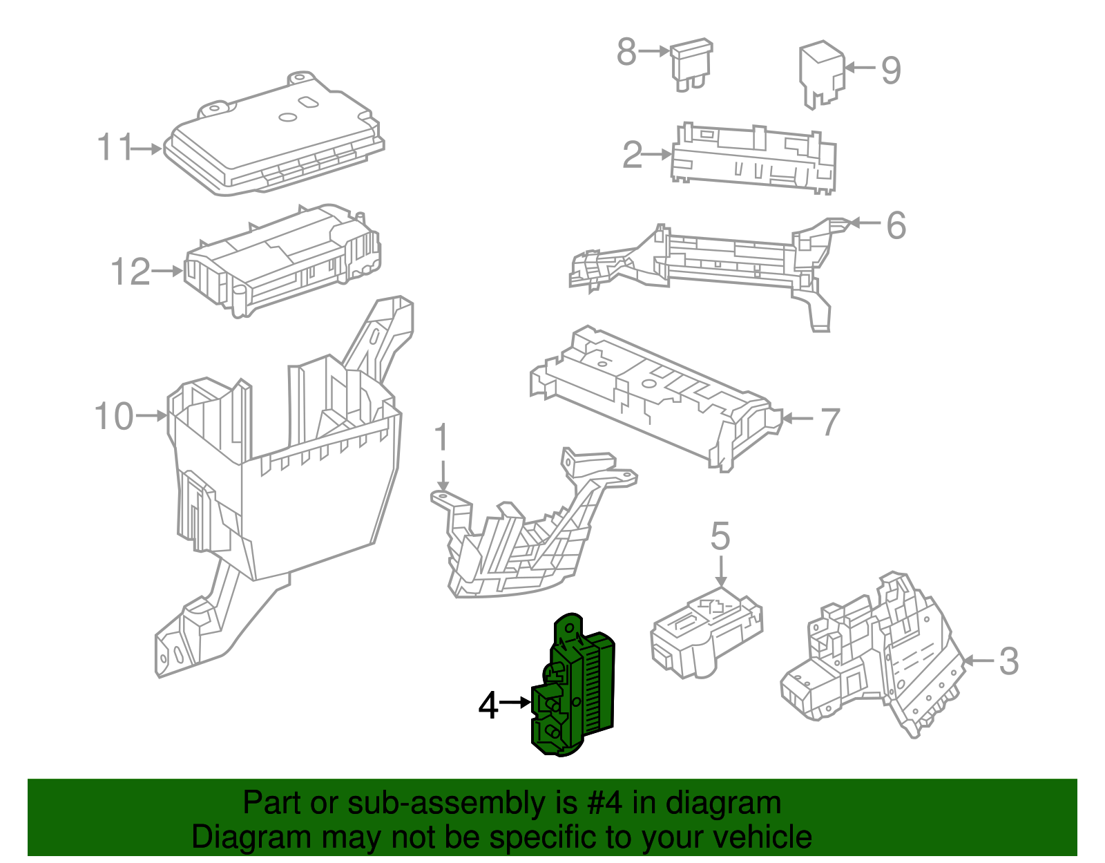Genuine OEM Fuse & Relay Box | 000-982-01-23 | Fits Select 2016-2019 ...