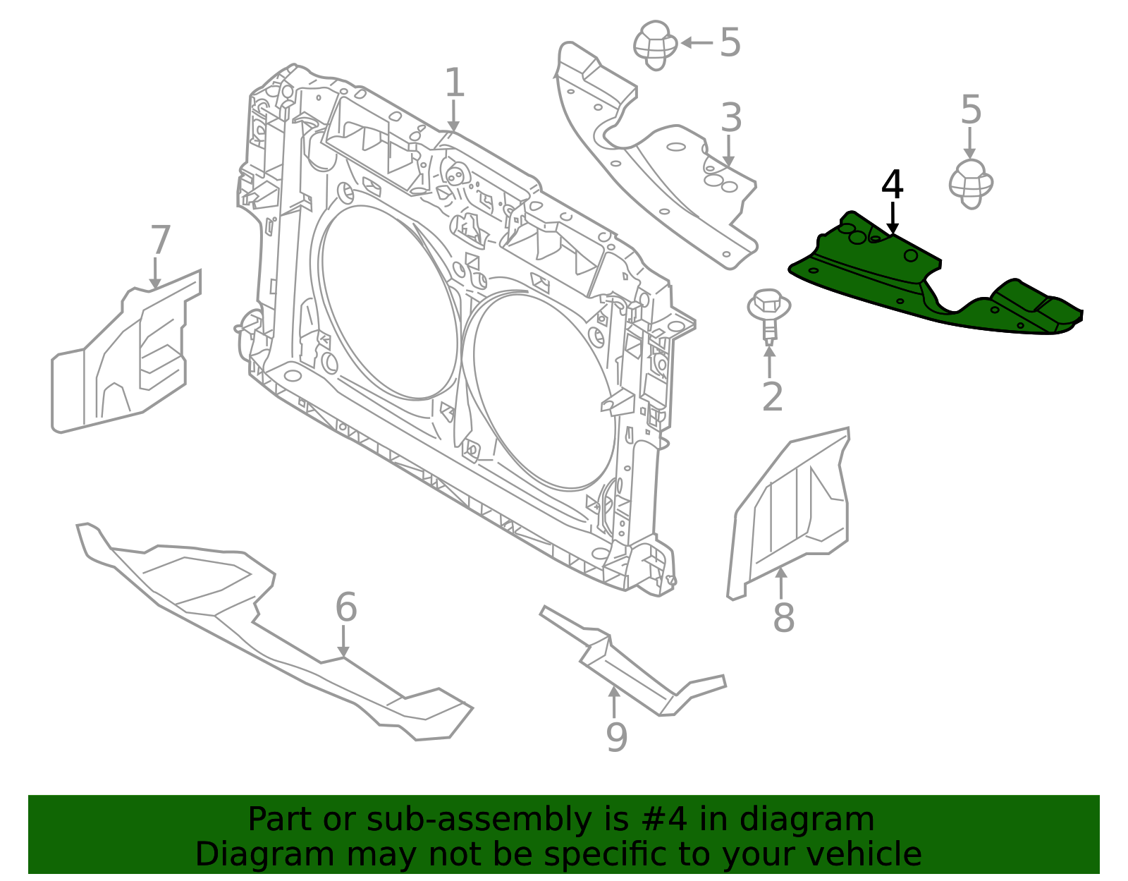 Radiator Air Deflector - OEM Engine Cooling Channel | AutoNation Parts
