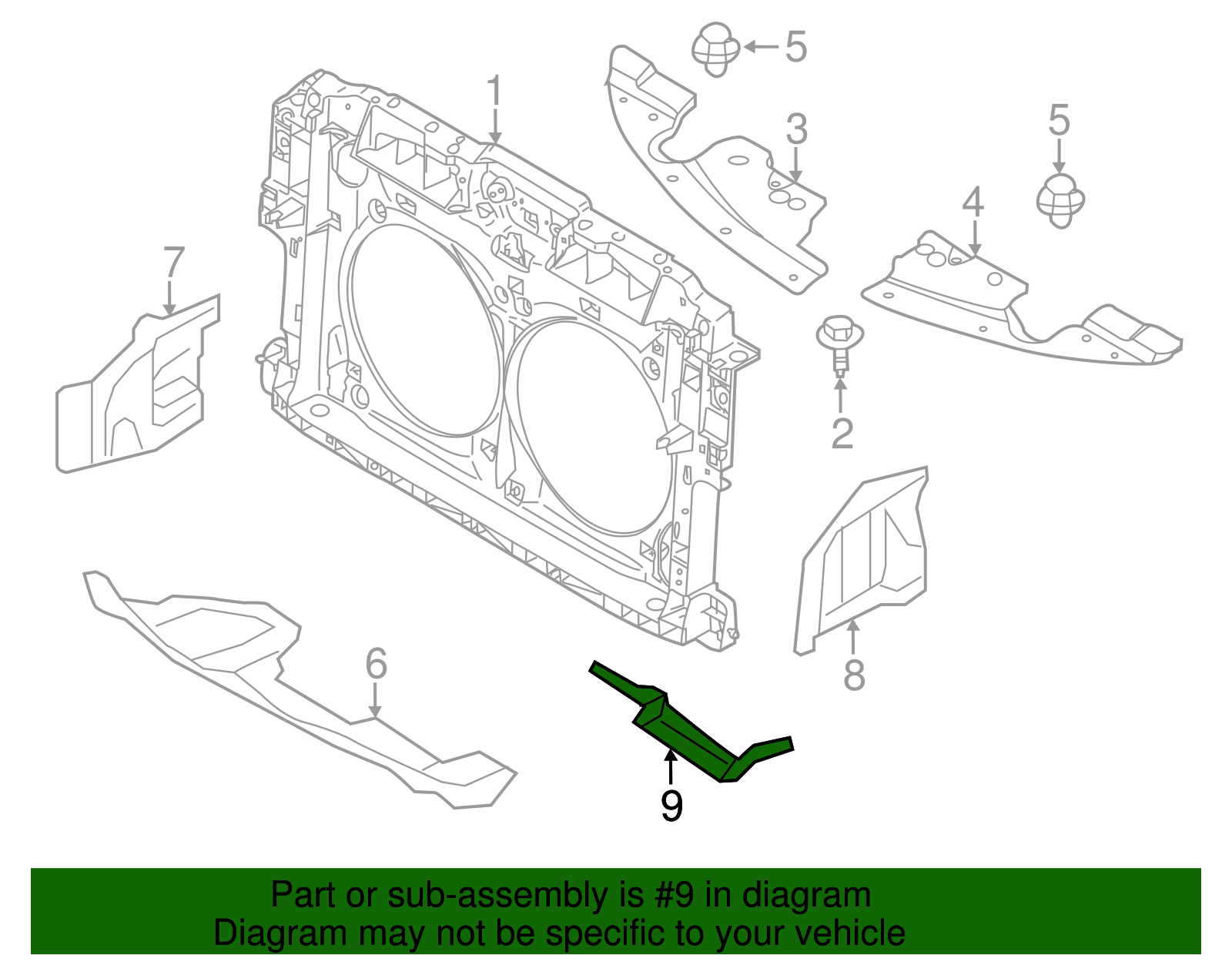 2009-2014 Nissan Murano Air Guide 62653-1AA0A | Kline Nissan