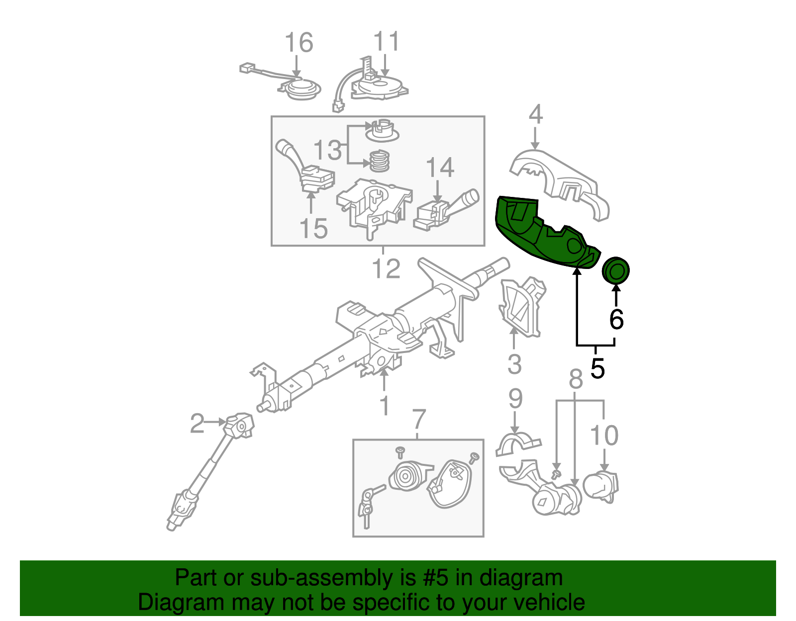84852-2E000-DD - Lower Column Cover - 2005 Hyundai Tucson | World OEM ...