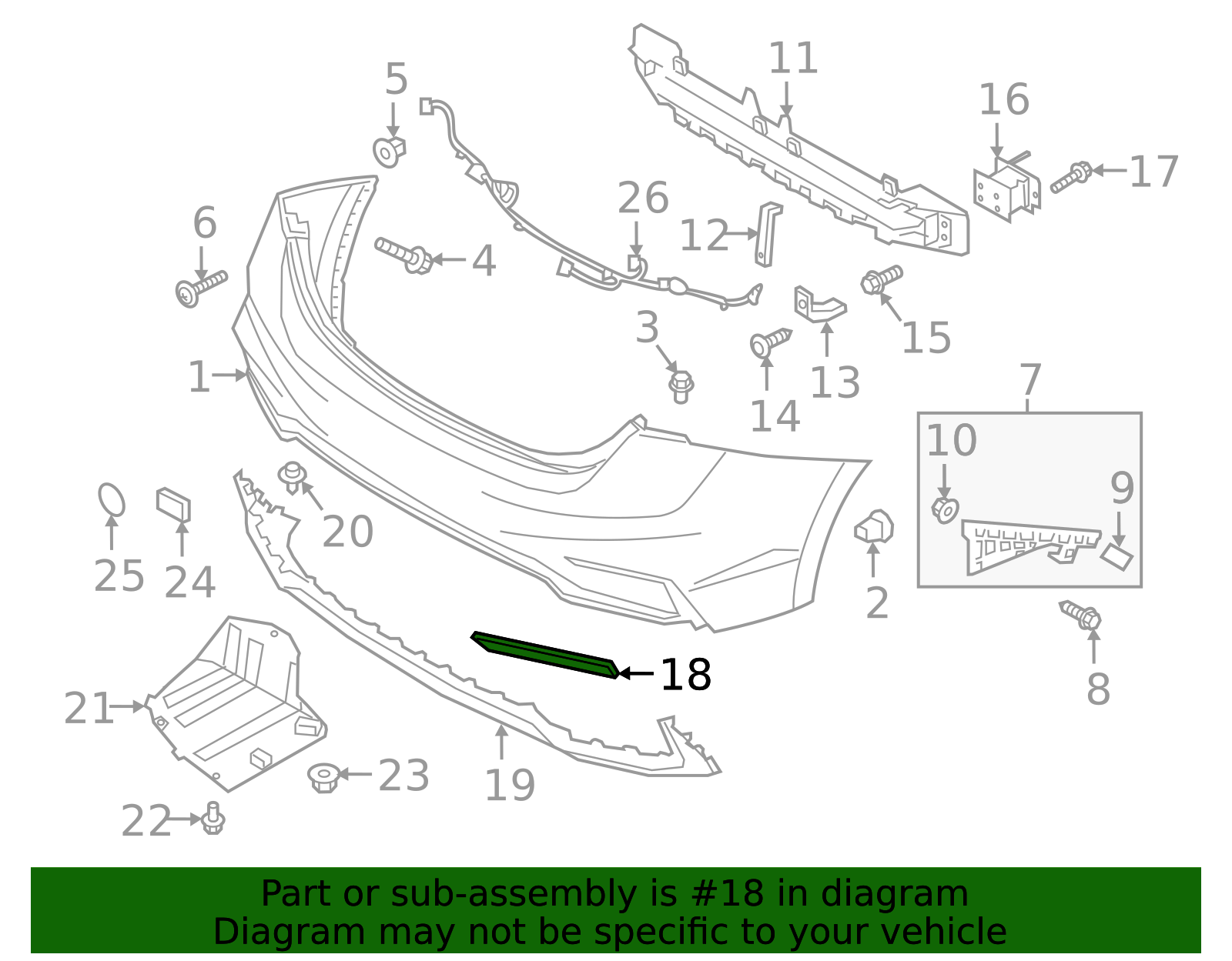 92405-H5000 - High-Quality Reflector Panel for 2018-2022 Hyundai Accent ...