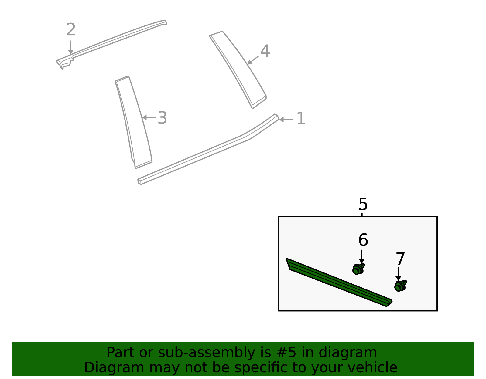 Buy Genuine GM Auto Parts - Molding (Part # 84704779) | GM Parts Store