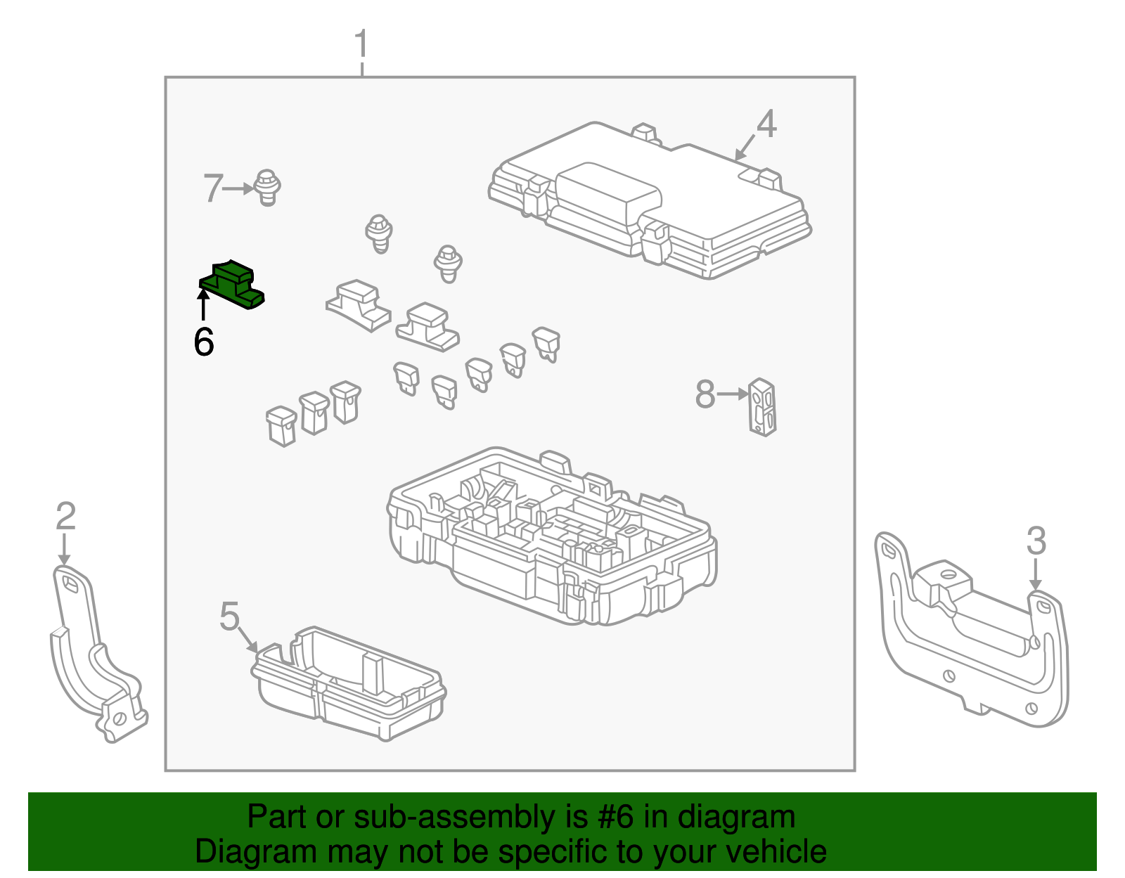 38218-SM4-003 - 1997-2011 Honda - Fuse Block (100A) | Honda Parts Cheap
