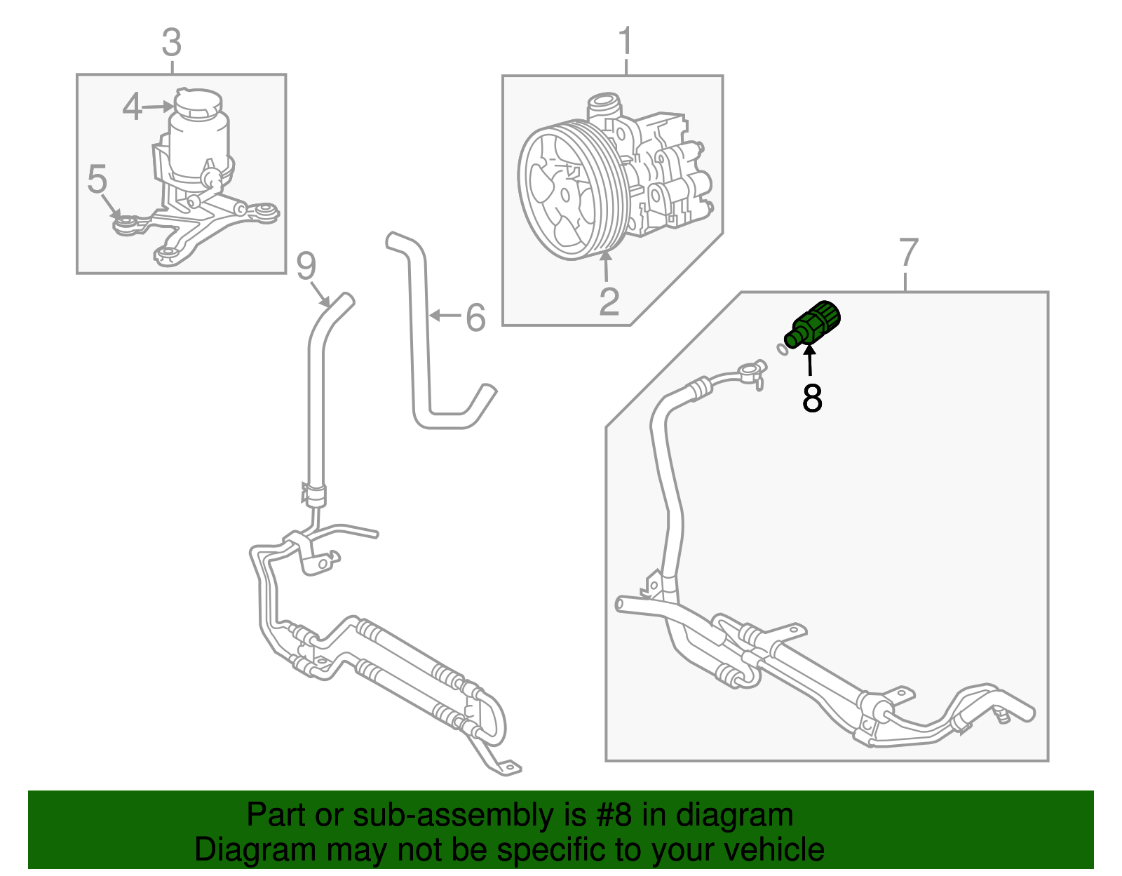 89448-34020 - Pressure Switch - 2007-2024 Toyota | OEM Genuine Toyota Parts