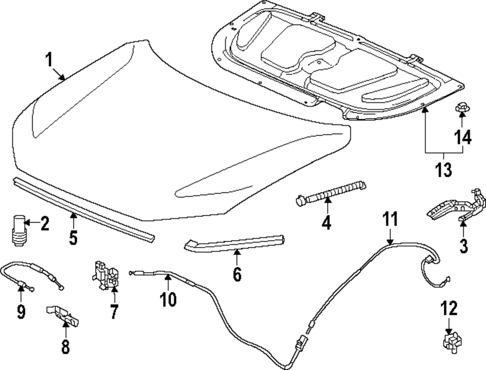 OEM 2023-2025 Honda CR-V Insulator 74141-3A2-K00 | Honda Automotive Parts