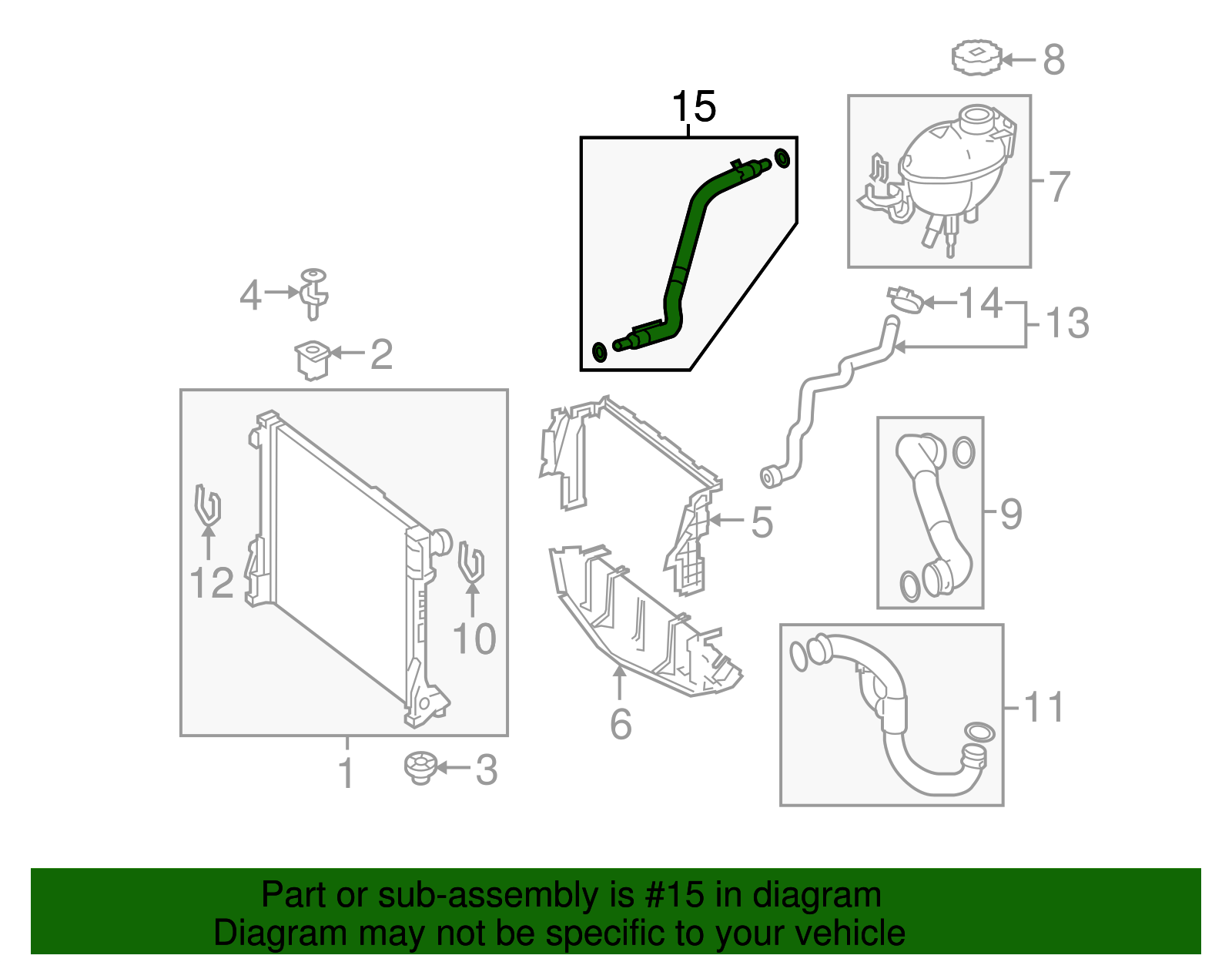 212-501-05-25 - Vent Hose 2010-2016 Mercedes-Benz E 350 | Mercedes-Benz ...