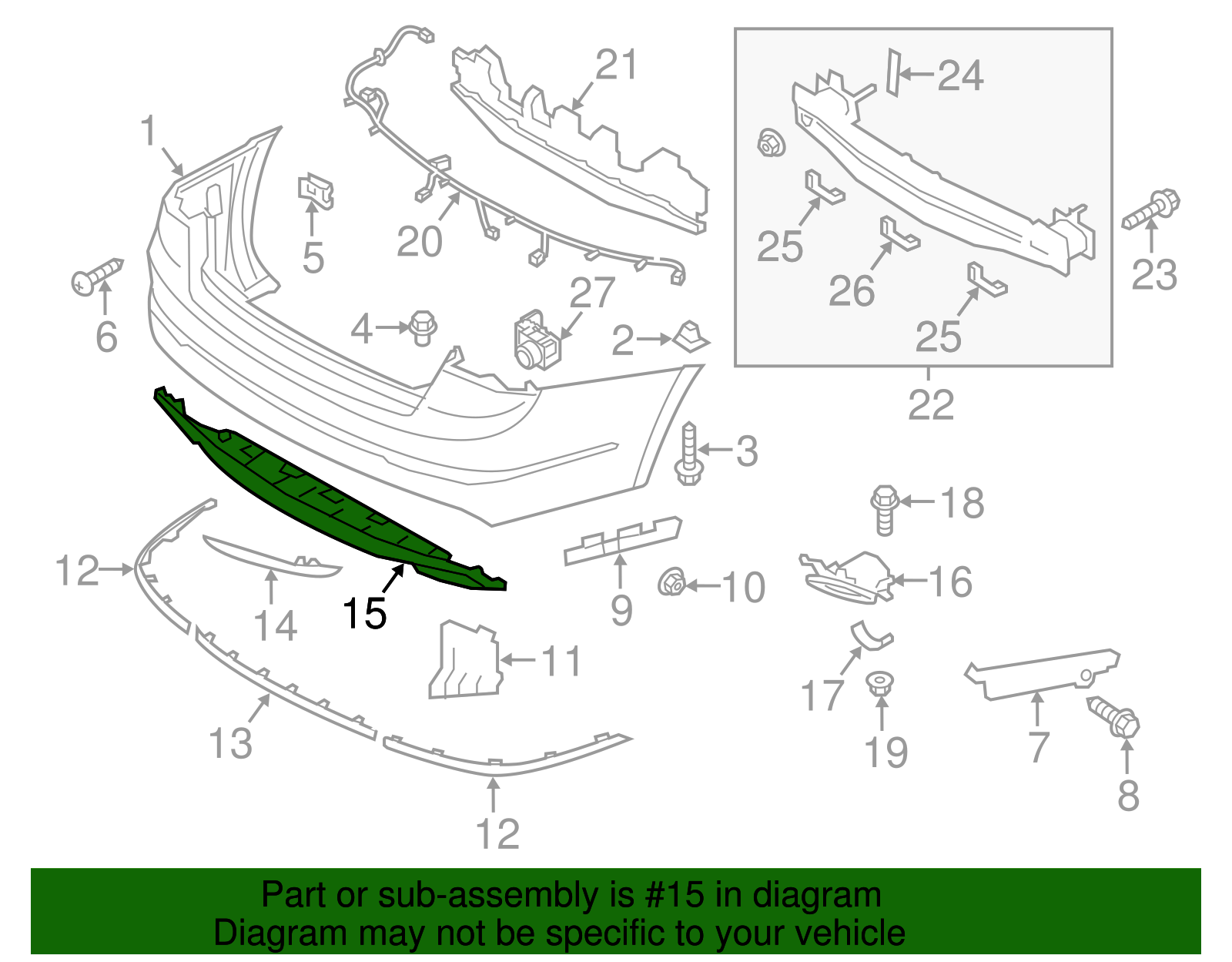 86612-3R500 - Lower Cover 2014-2016 Kia Cadenza | Kia.Parts Store