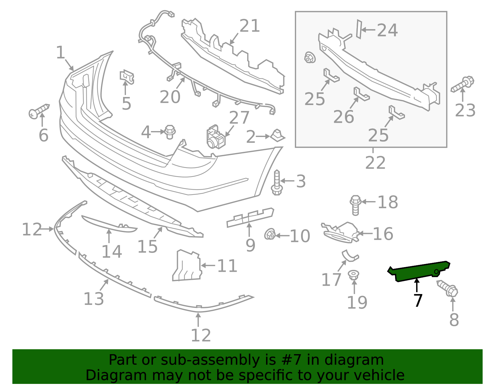 86614-3R500 - Upper Bracket 2014-2016 Kia Cadenza | Kia.Parts Store