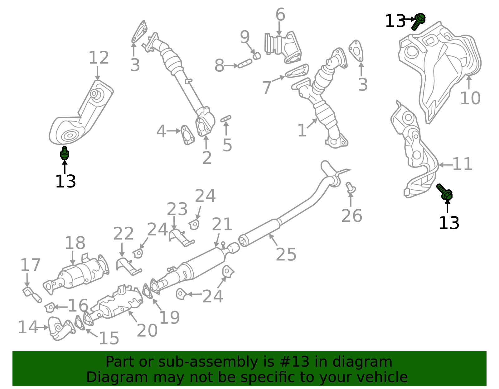 2016-2019 Nissan TITAN XD Heat Shield Bolt 14069-EZ40A | TascaParts.com