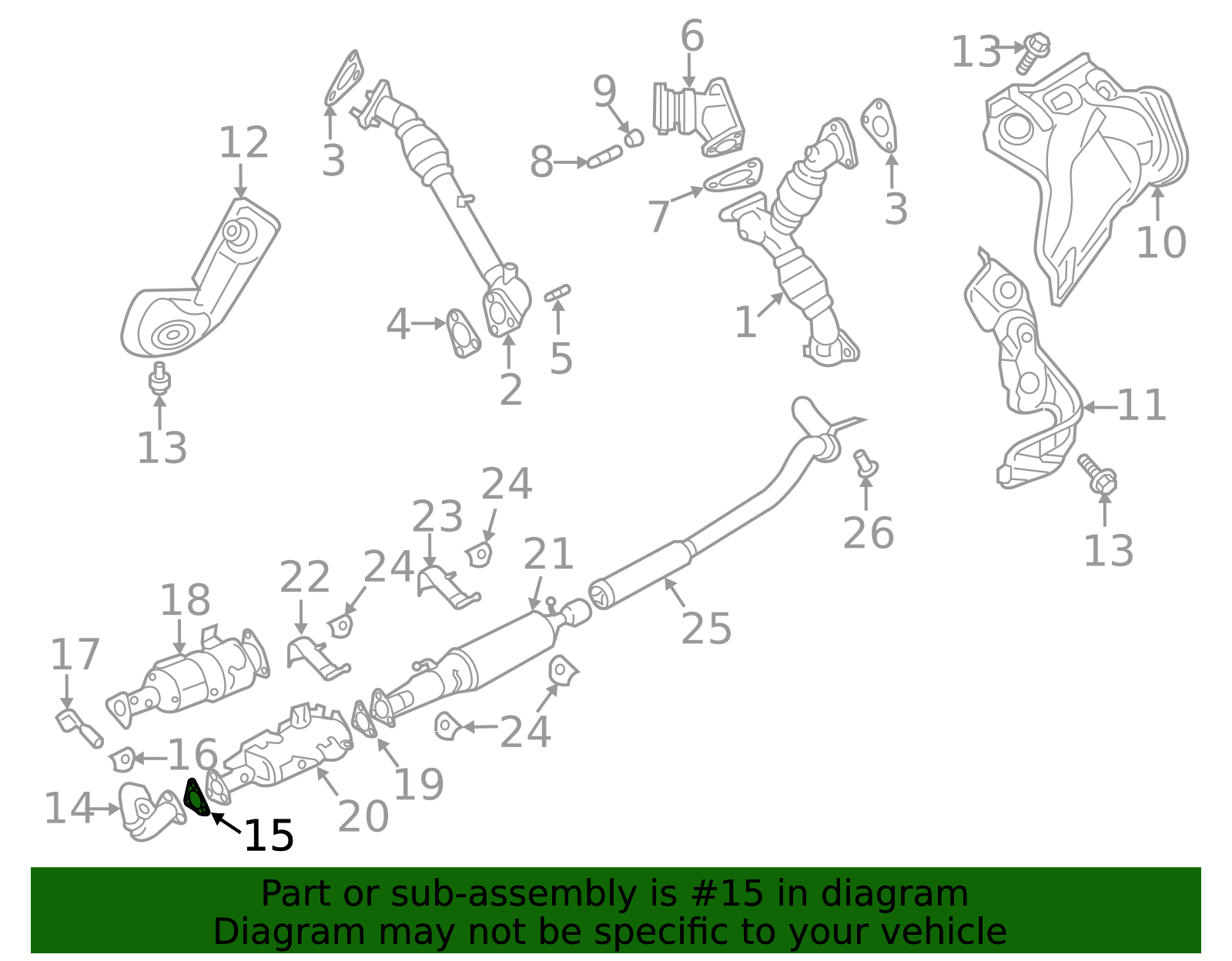 20692-EZ41A - Front Pipe Gasket Official Nissan Parts Store