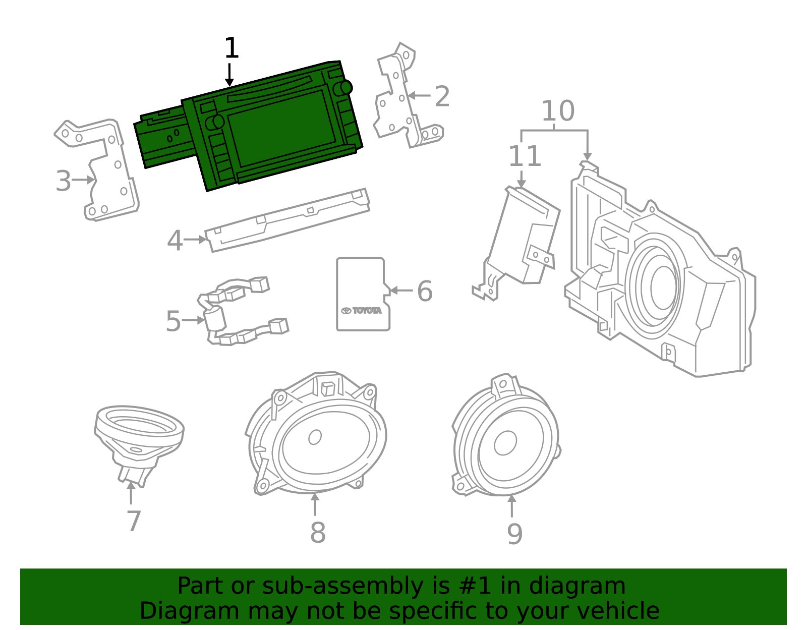 86140-04200 - 2020-2023 Toyota Tacoma - Display System | Toyota Parts ...