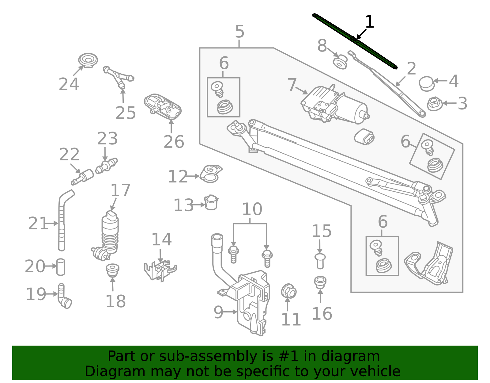 5N1-998-002 - 2009-2018 Volkswagen - Wiper Blade | Order Euro Parts