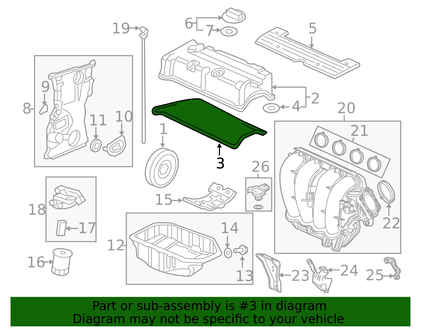 12341-R40-A00 - 2008-2015 Honda - Gasket Head Cover | Genuine Honda Parts