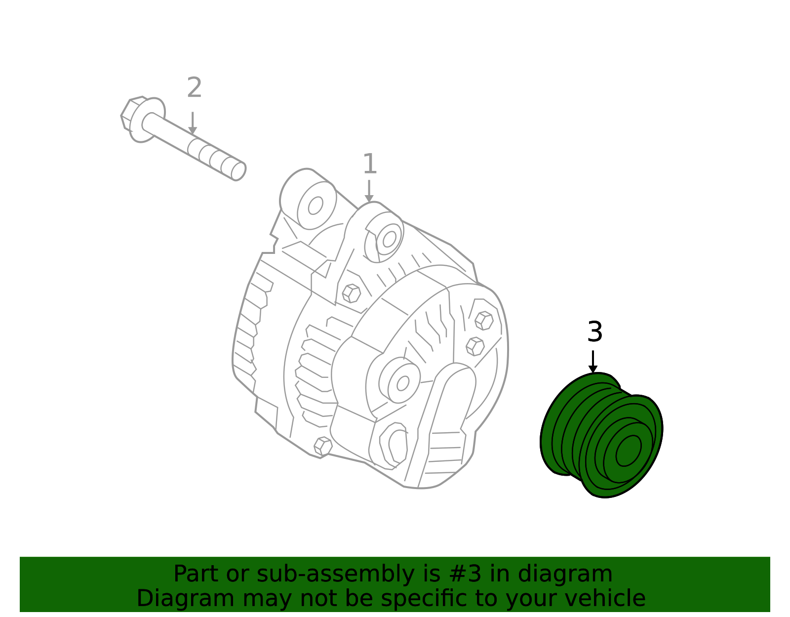 2006-2016 Hyundai Alternator Pulley 37321-3C000 | MotorMotor