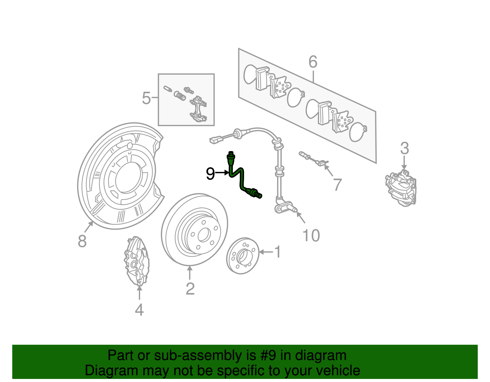 204-420-00-48-64 - Brake Hose 2003-2012 Mercedes-Benz | Mercedes-Benz ...