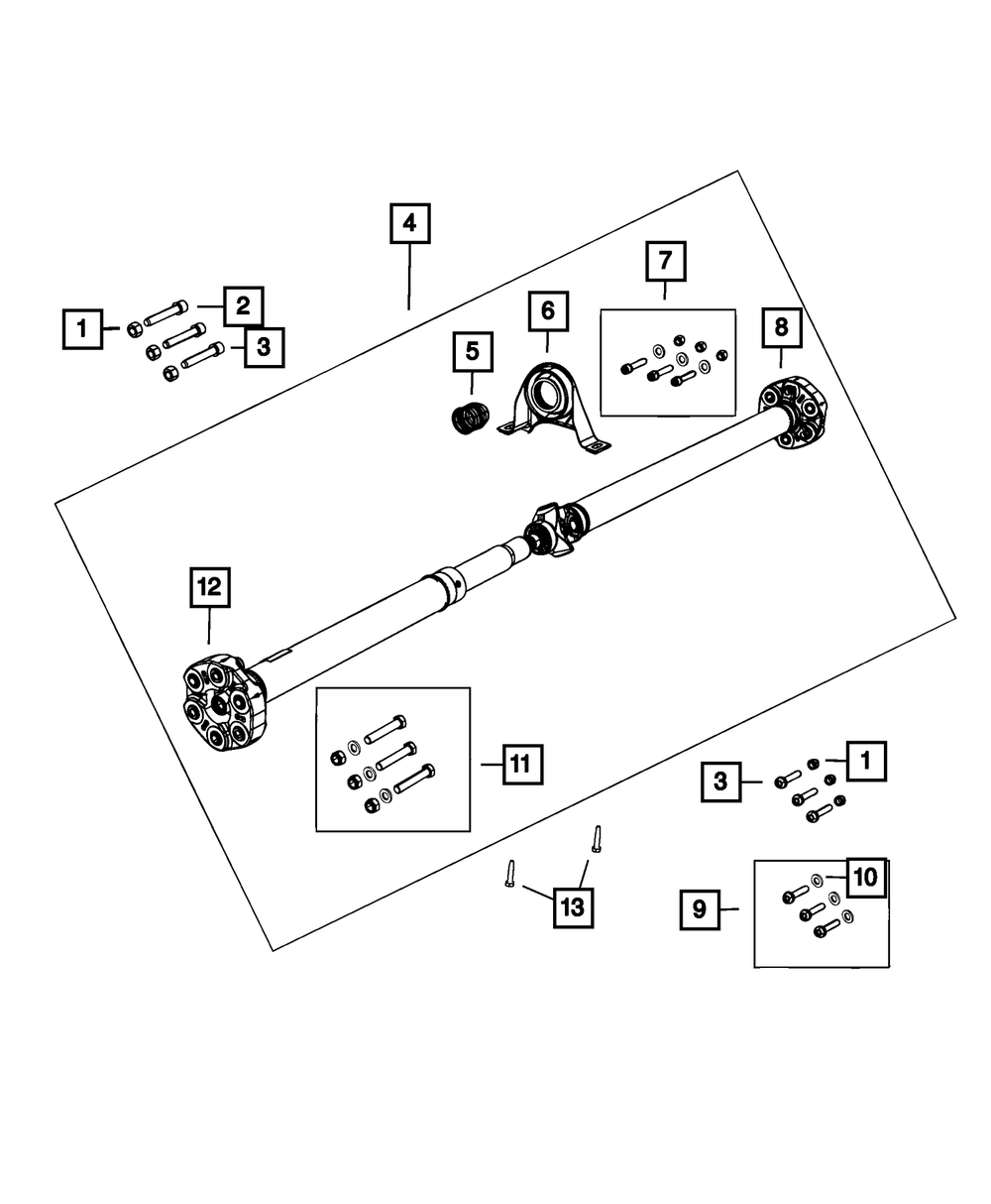 2005-2014 Mopar Drive Shaft 4578036AH | Mopar eStore