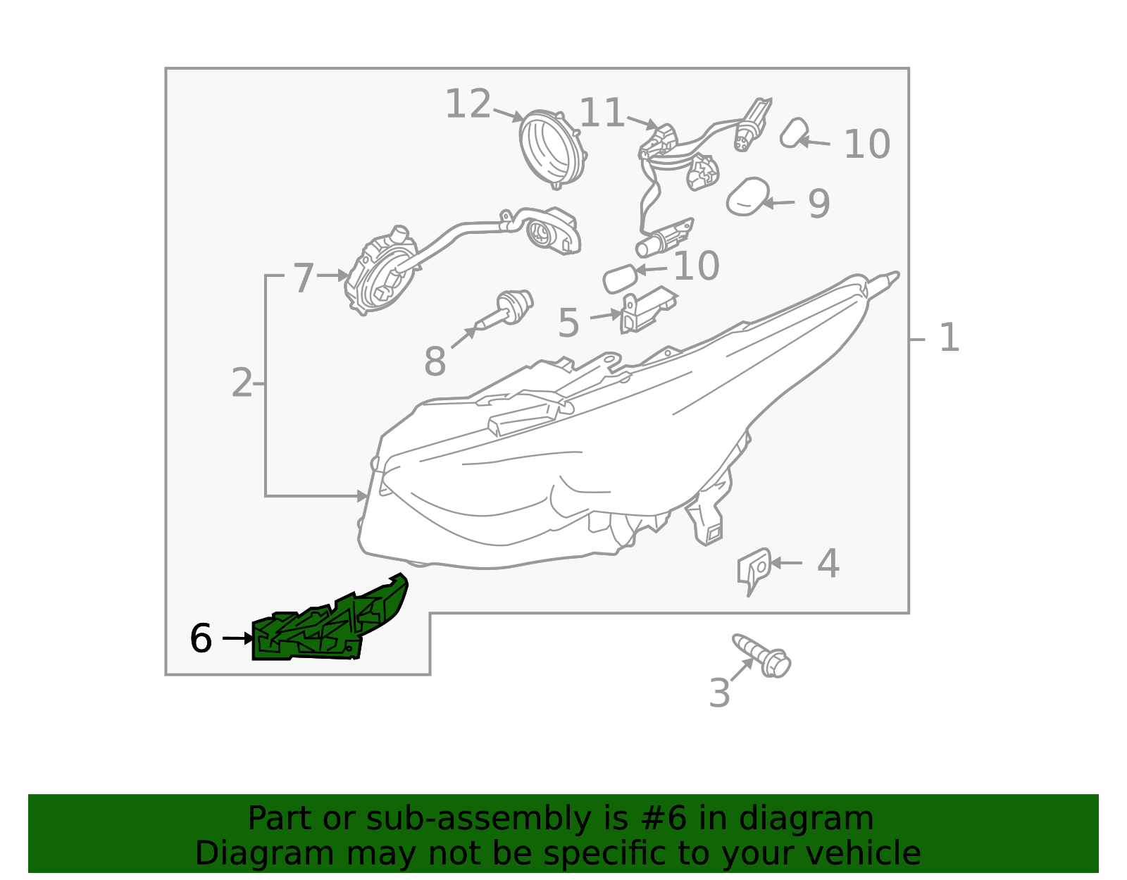 62292-1CA0A - High-Quality Headlight Bracket for 2009-2017 INFINITI ...