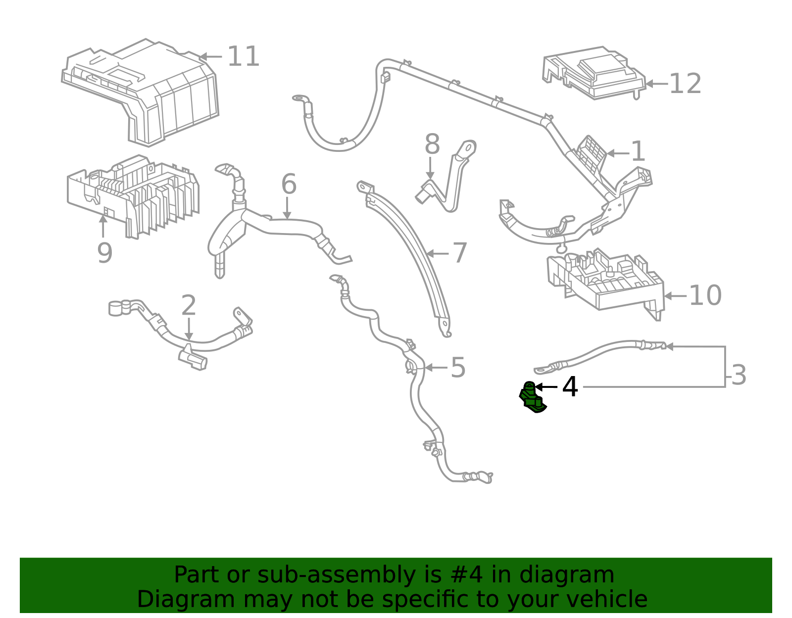 2020-2025 GM Battery Cable Post Terminal 84335255 | GM Parts Center