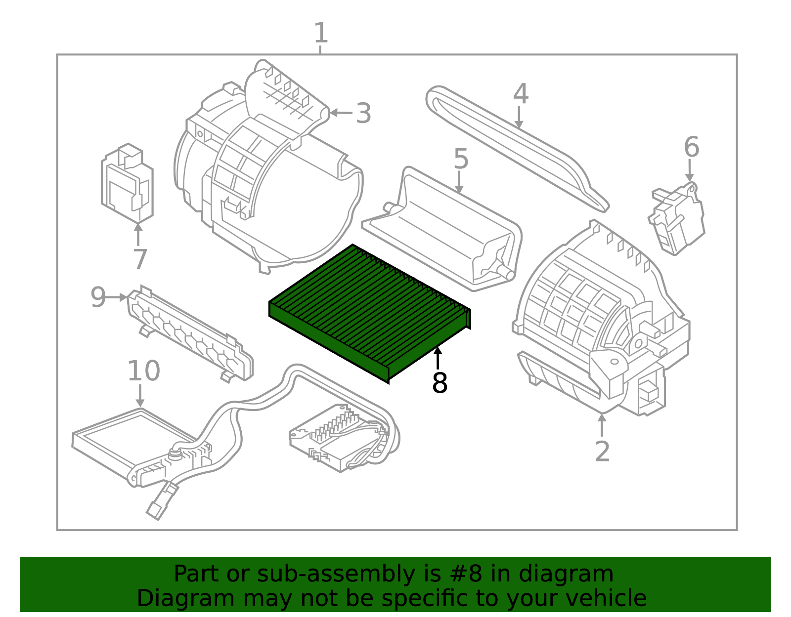 2014-2019 Kia Air Filter 97133-B2000 | Kia Automotive Parts