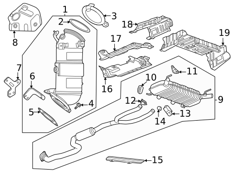 Exhaust Components for 2024 Cadillac CT4 | GMPartsDirect.com
