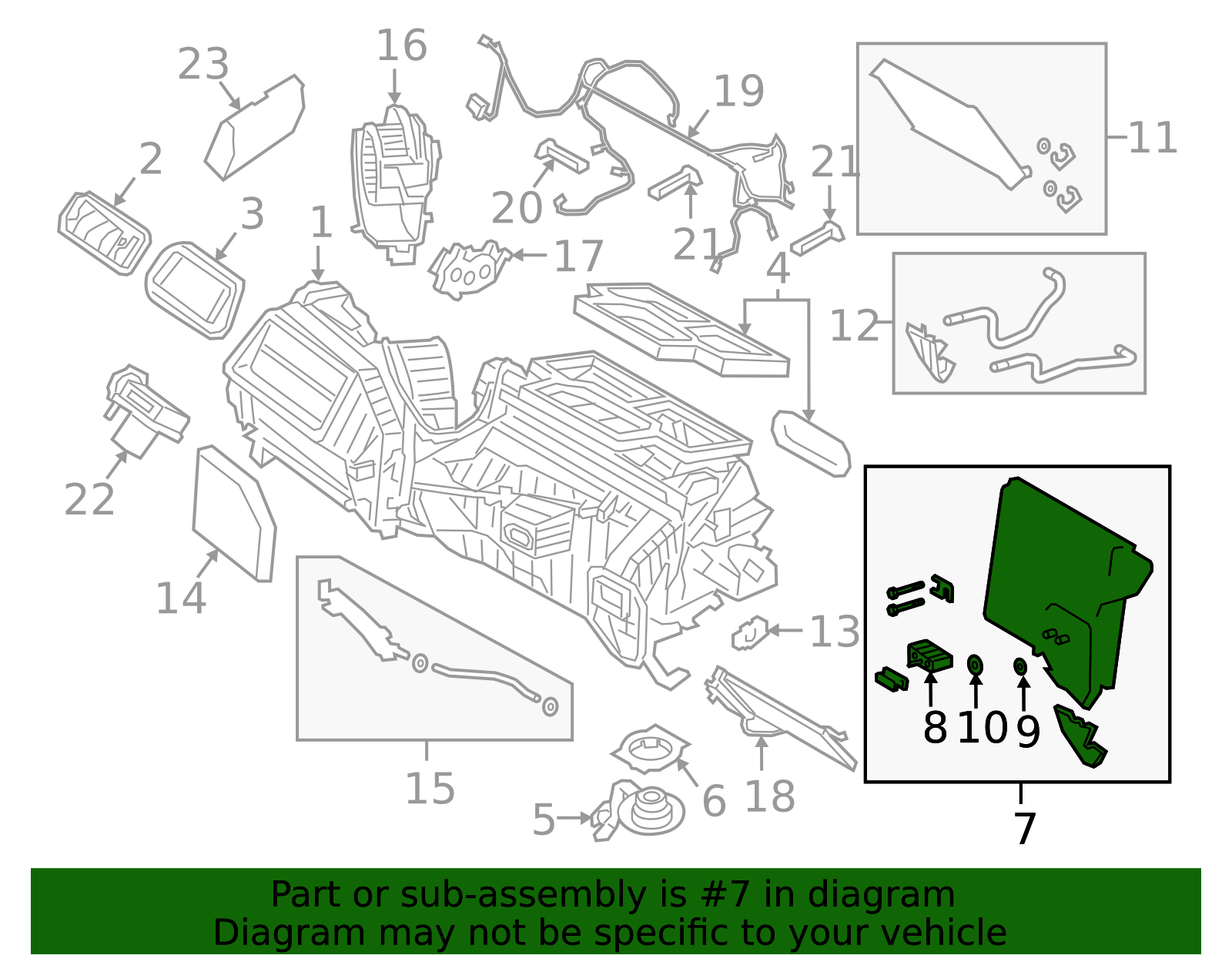 64119382867 - 2018-2026 BMW Evaporator Core (64-11-9-382-867) | Parts ...