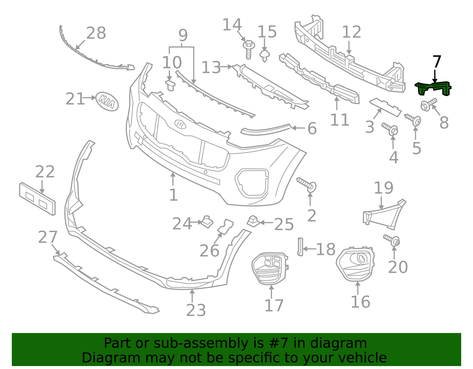 86552-D9000 - Upper Bracket 2017-2022 Kia Sportage | Kia.Parts Store