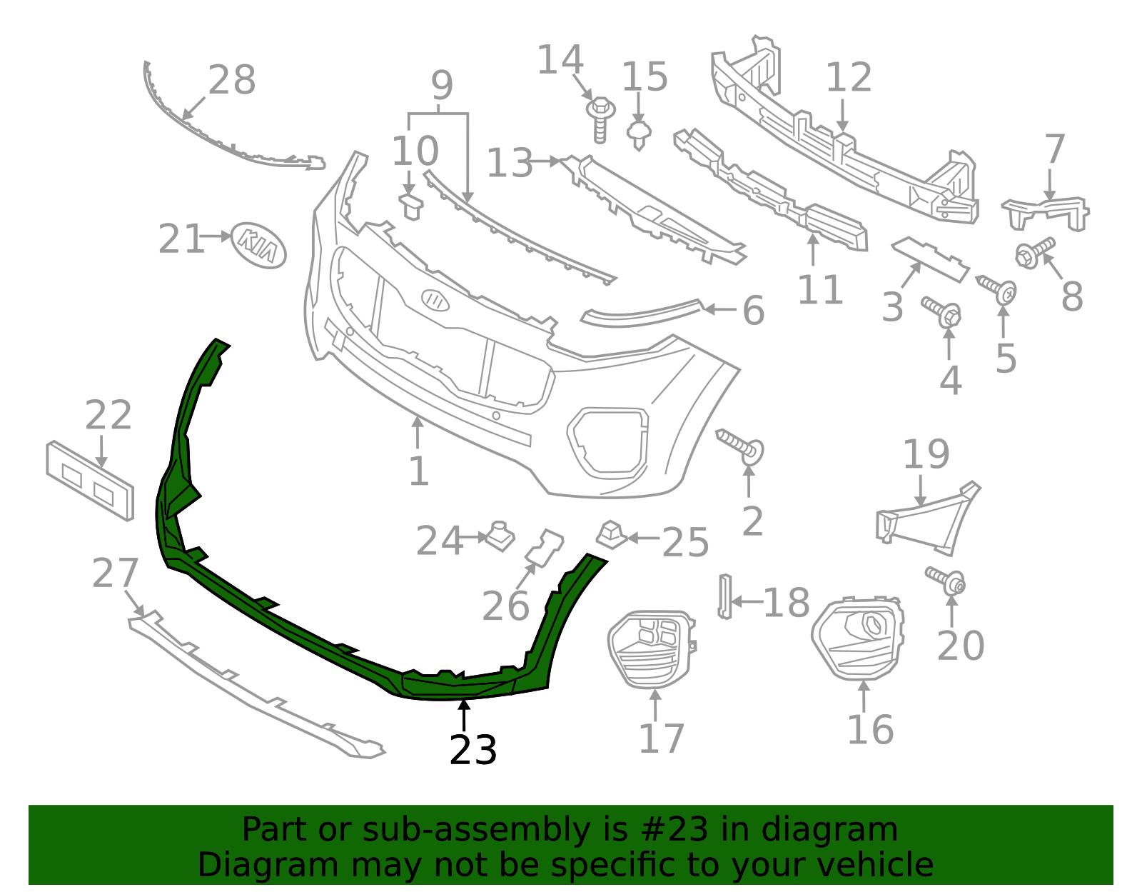 2020-2022 Kia Sportage Valance Panel 86512-D9LA0 | Plaza Auto Mall