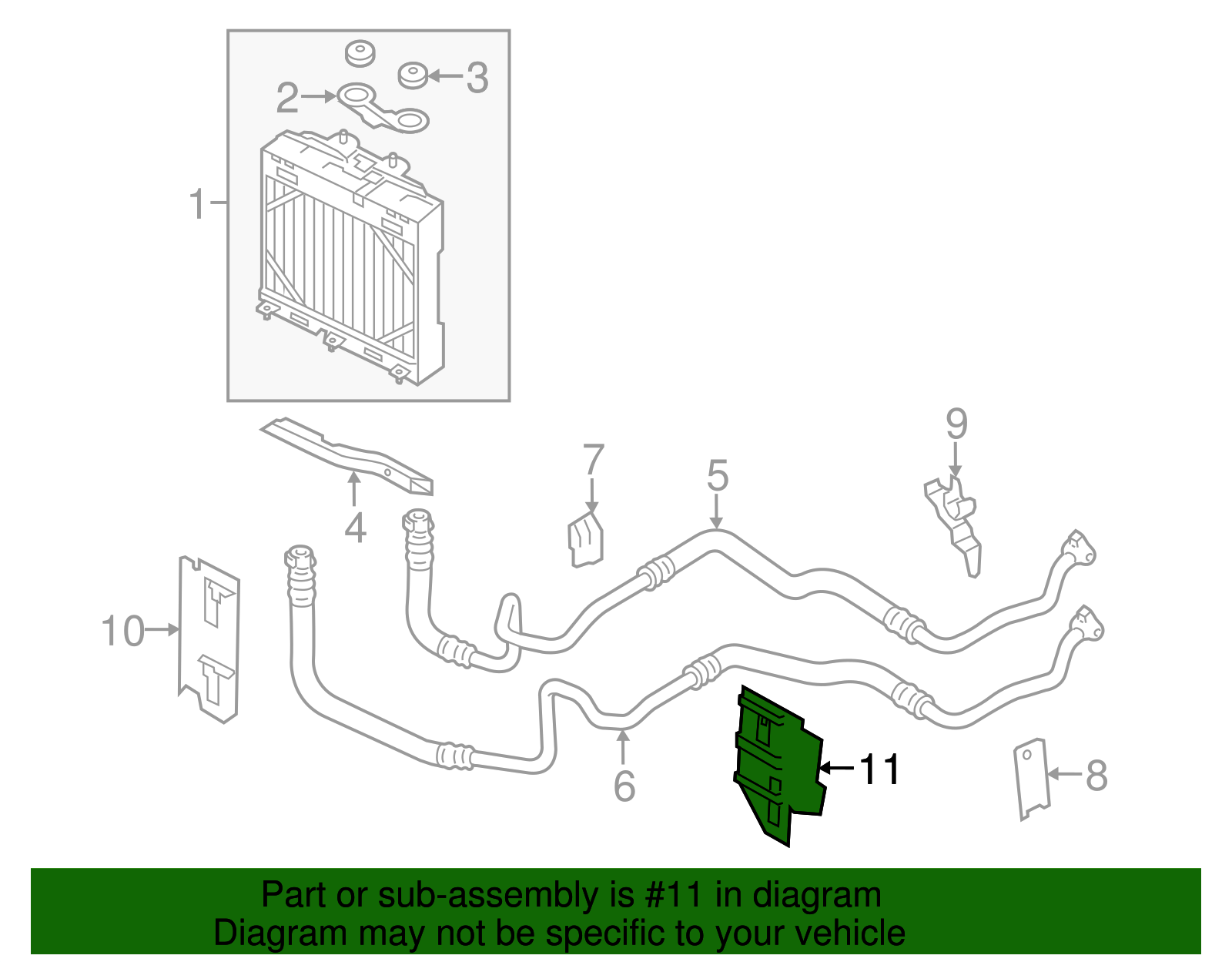 Genuine BMW 17-11-7-589-524 | Outlet Pipe Holder | FREE Shipping on ...
