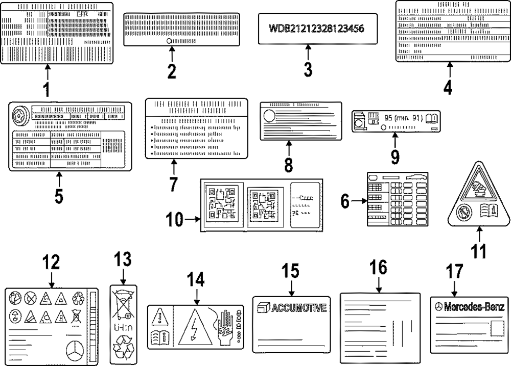 223-584-14-00 - Fuel Label 2021-2024 Mercedes-Benz | Mercedes-Benz ...