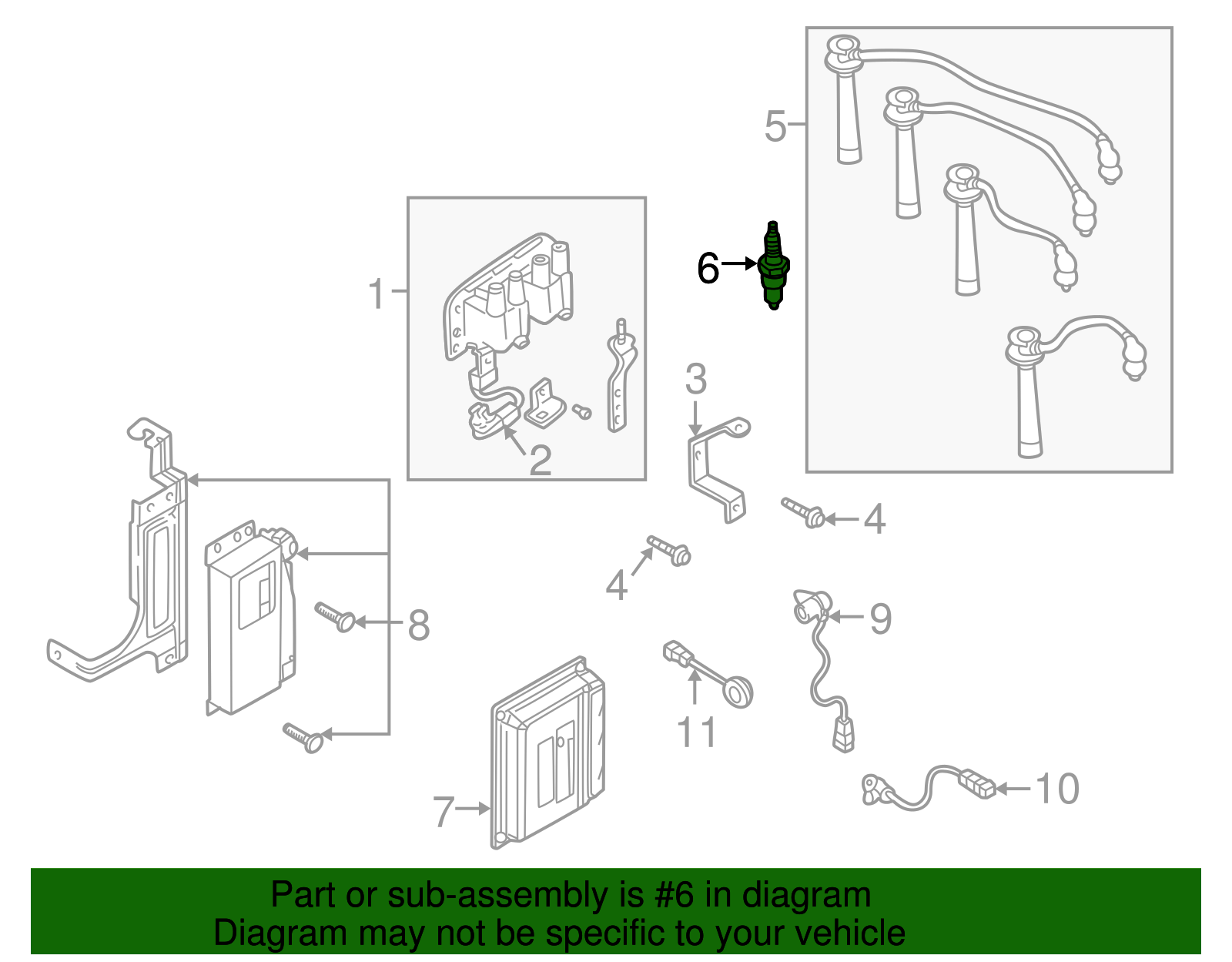 18814-11062 - Spark Plug 2003-2005 Kia Rio | Kia.Parts Store