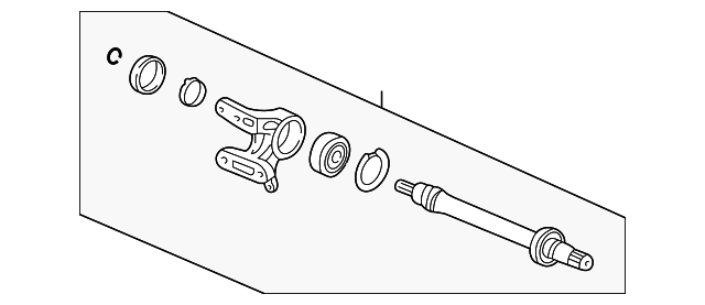 44500-SCV-A00 - Intermediate Shaft Assembly 2002-2010 Honda | Honda ...