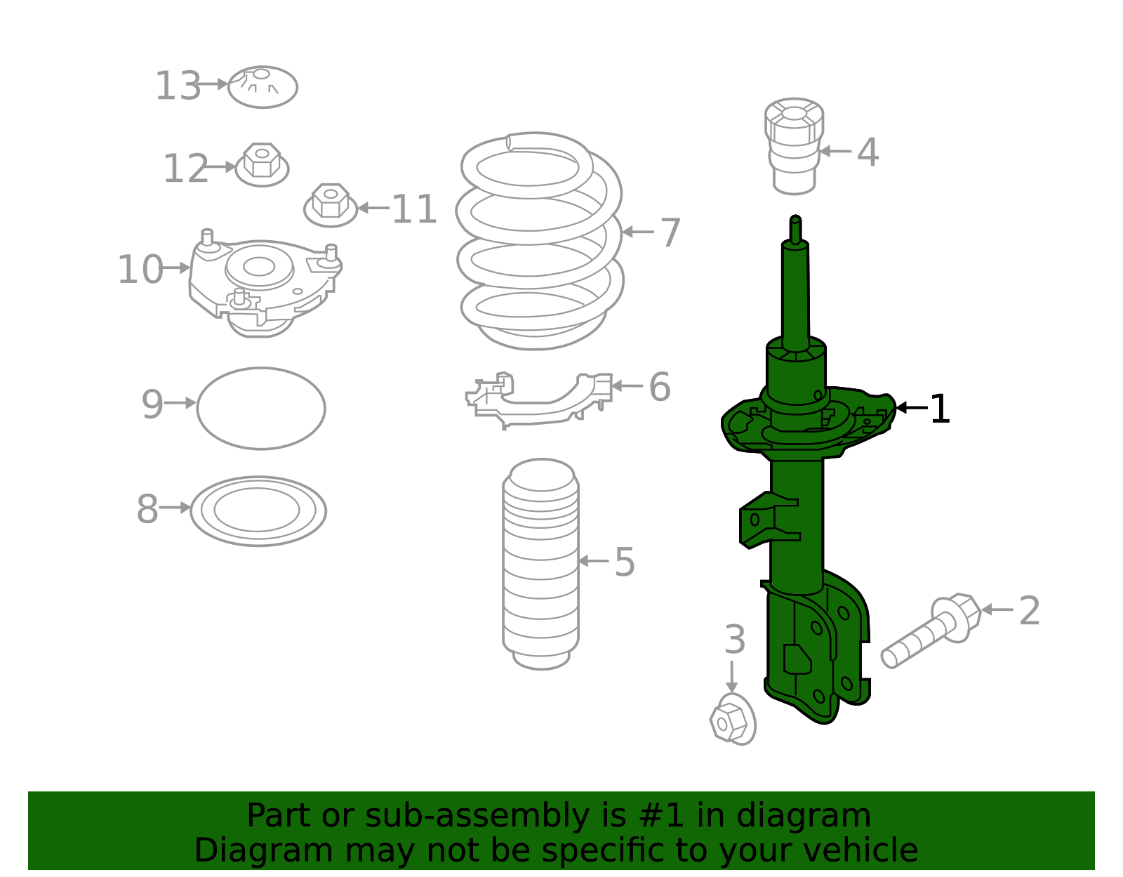 Suspension Strut 54650-S8200 - OEM Ride Quality and Handling ...
