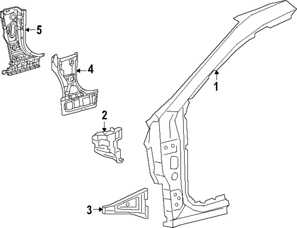 2025 Toyota Crown Signia Cowl Side 61122-30260 | Toyota Parts Center