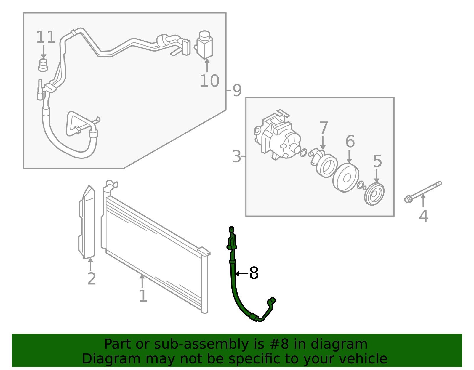 2007-2010 Kia Optima Discharge Hose 97762-2G002 | TascaParts.com