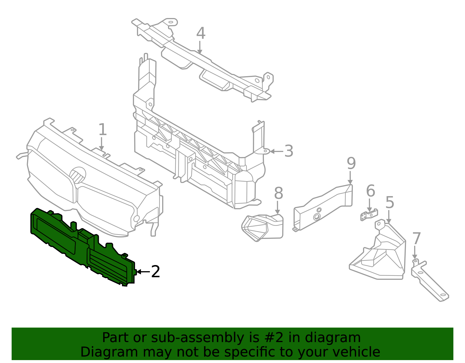 51-13-5-A48-F44 - 2020-2024 BMW - Radiator Shutter Assembly | Buy BMW ...