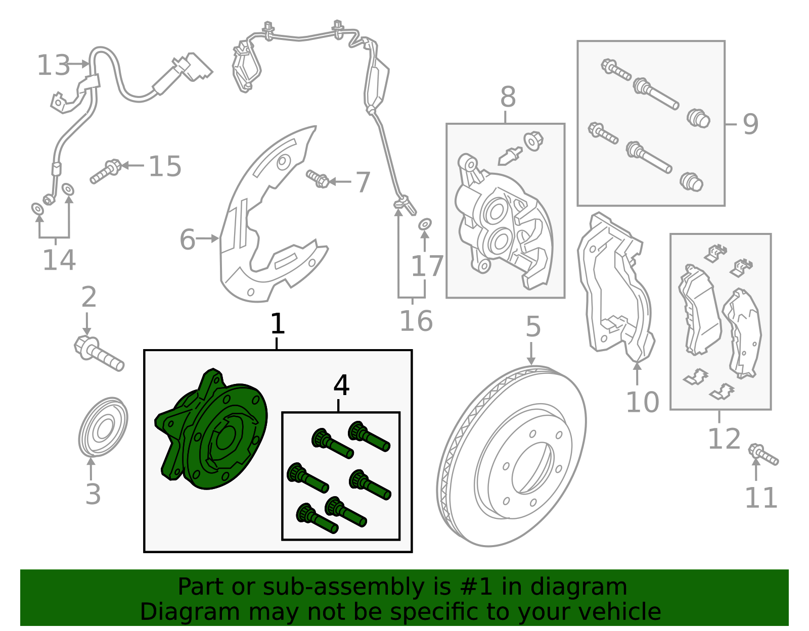 2019-2023 Ford Ranger | Motorcraft™ Hub Assembly | HUB-439 | Walls ...